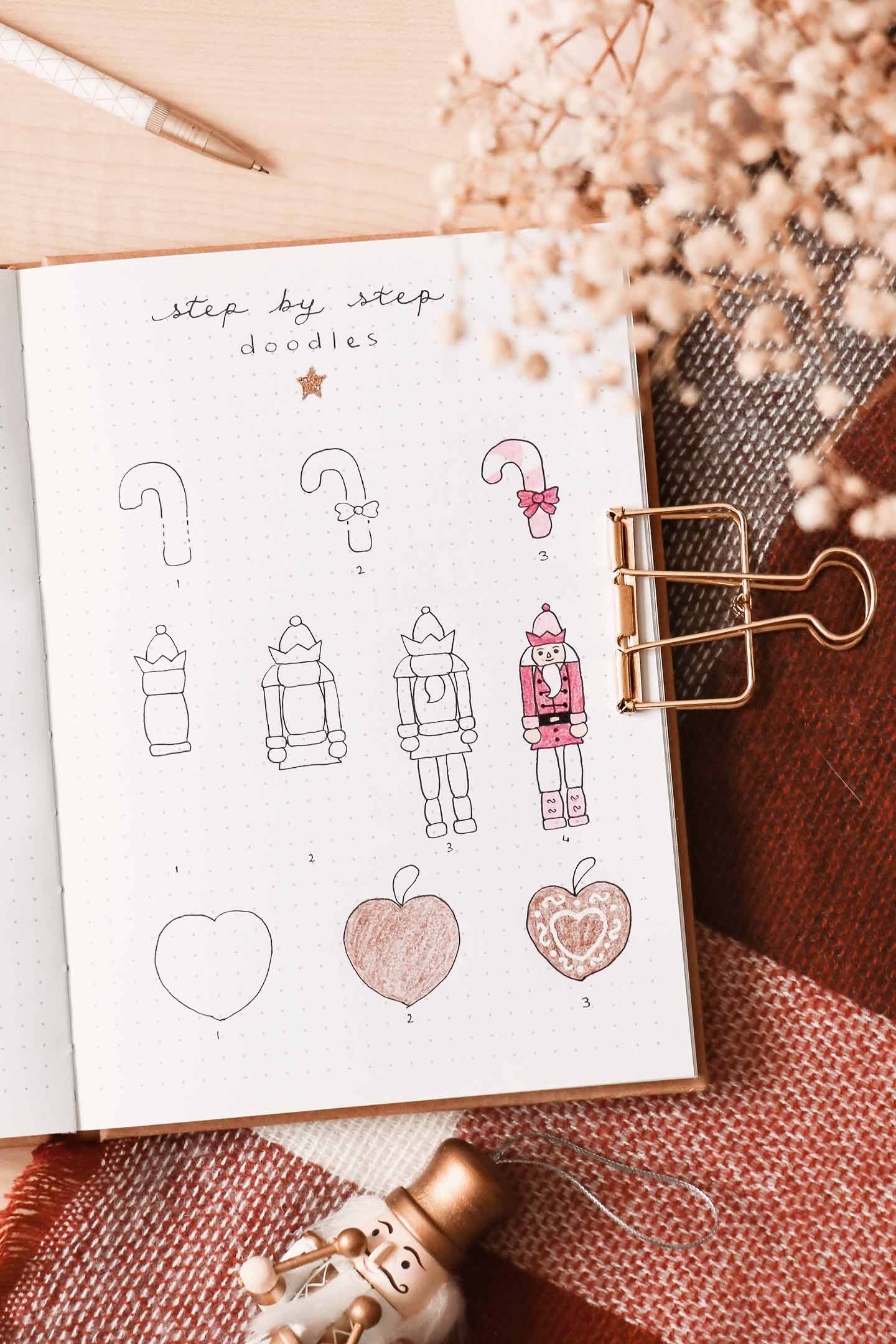 Bullet journal : mon mois de décembre sur un thème de Noël - Manayin