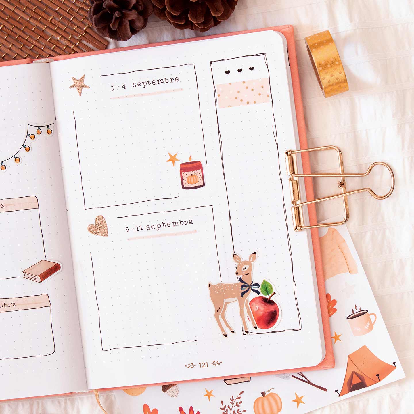 Septembre 2022 dans mon bullet journal : nouvelle organisation - Manayin